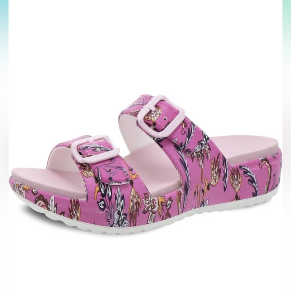 Dansko | Shoes | Dansko Buckled Slide Sandals Kandi Molded Paisley ...